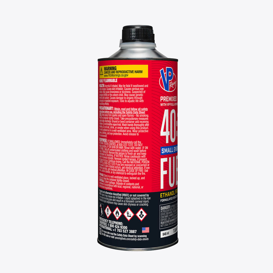 VP 40:1 Fuel Mix: Premixed Small Engine Fuel - Ethanol-Free
